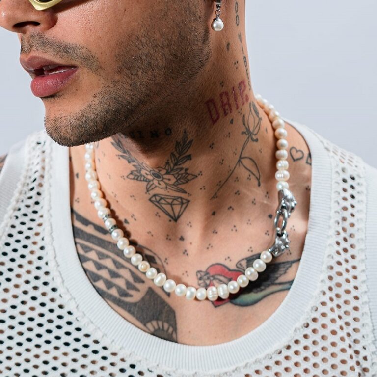 Collar de perlas para hombres - Men's Fashion Box