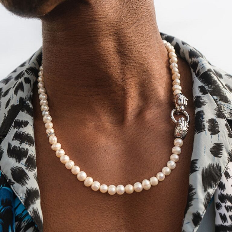 Collar de perlas para hombres - Men's Fashion Box