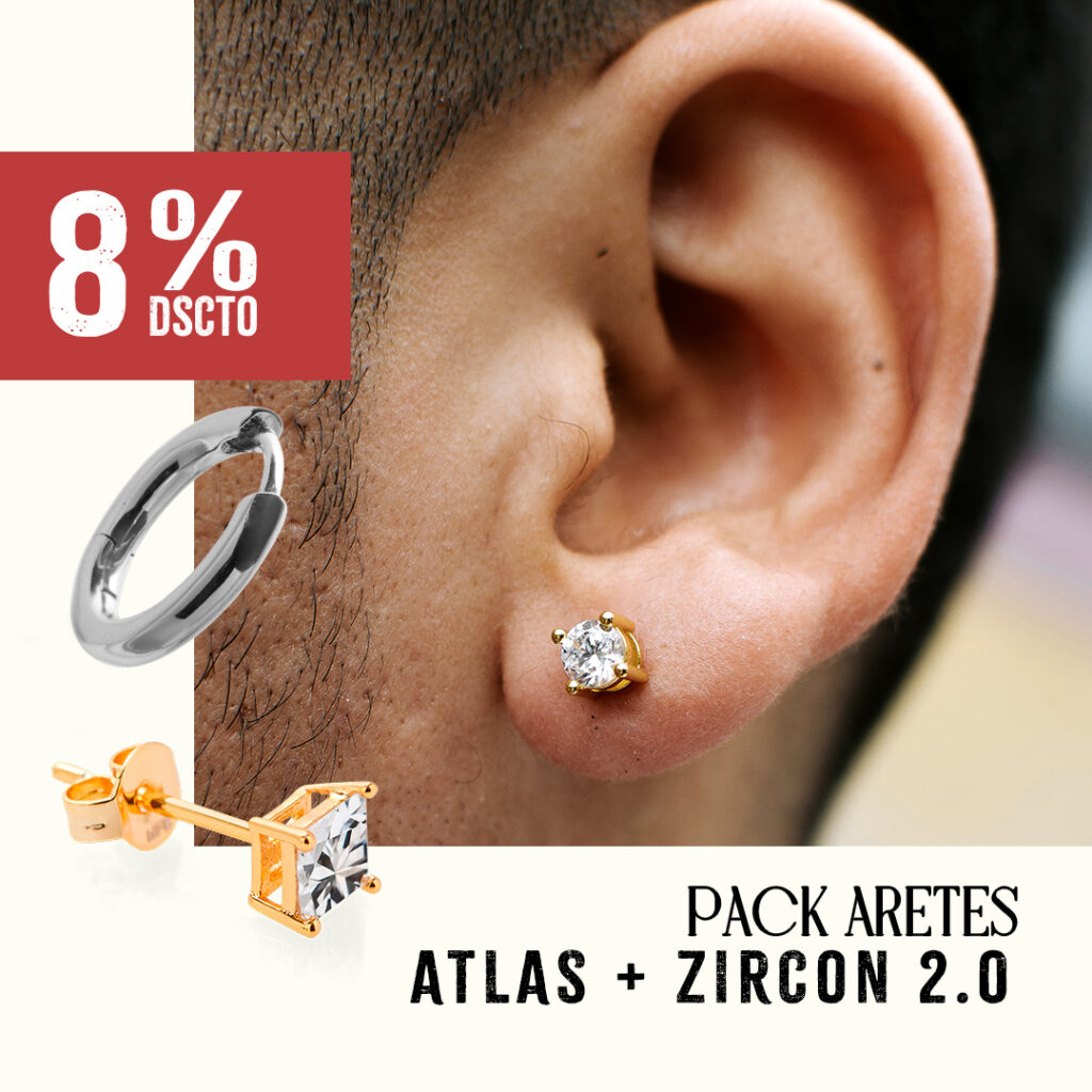 Aretes para hombre - Men's Fashion Box